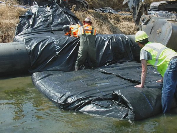 Flume Pipes, Dixon, California Project | Aqua Dam, Inc.