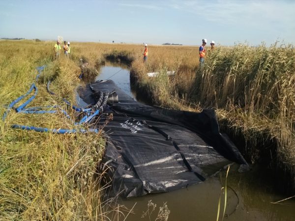 MOTCO Wetlands Channel Plug Project Gallery | AquaDam