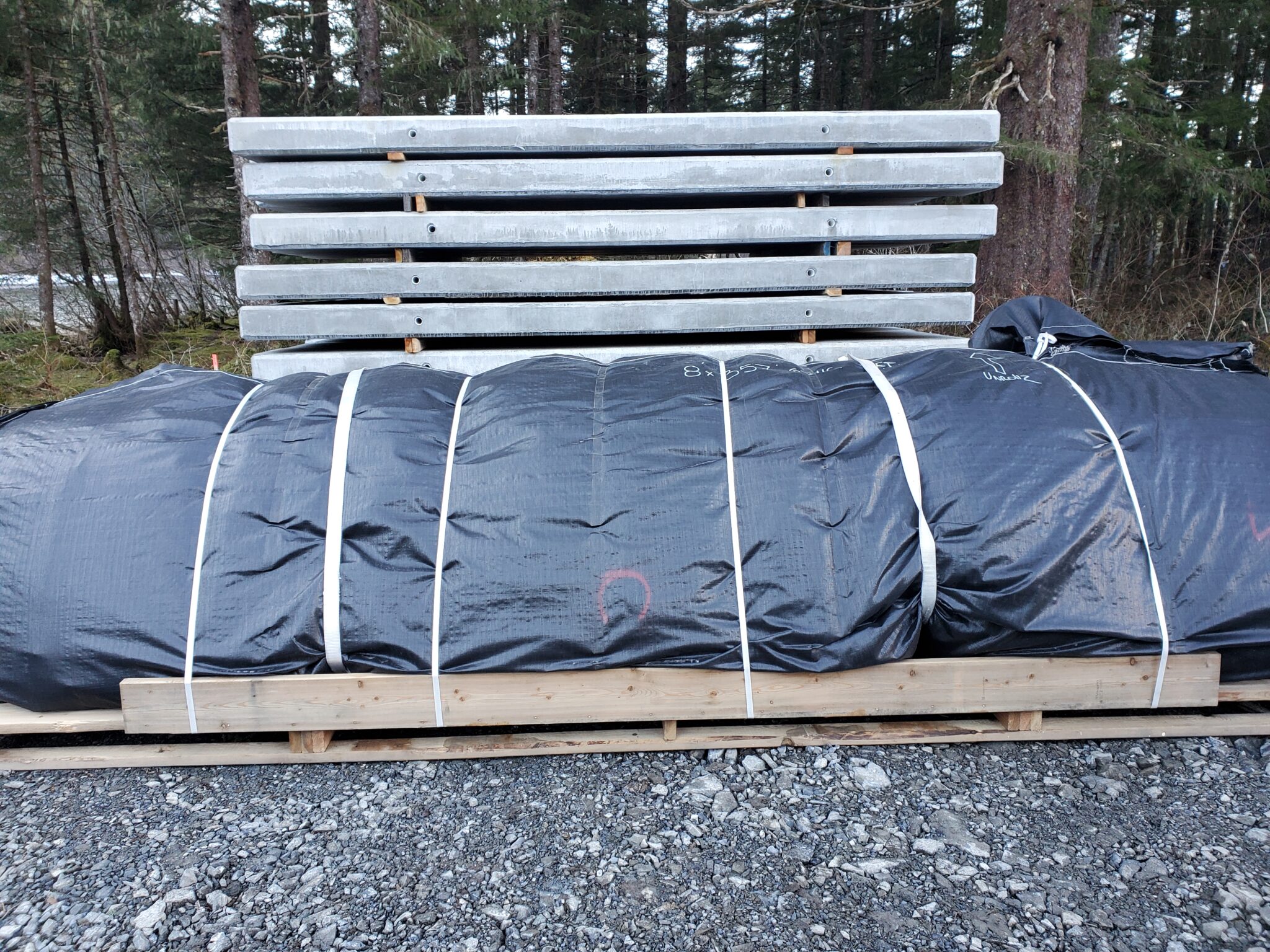 Eyak River Boat Ramp Installation Cordova, AK 2022 - AquaDam