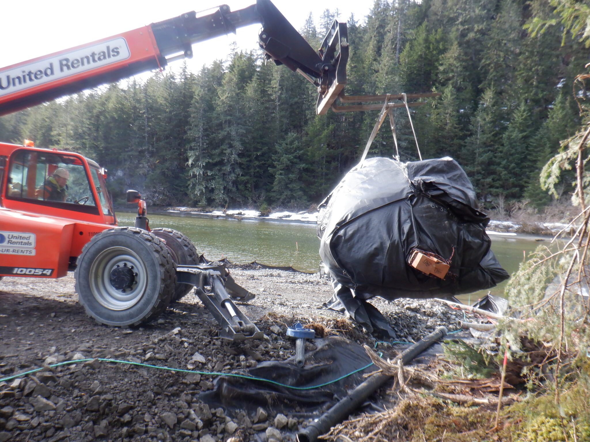 Eyak River Boat Ramp Installation Cordova, AK 2022 - AquaDam