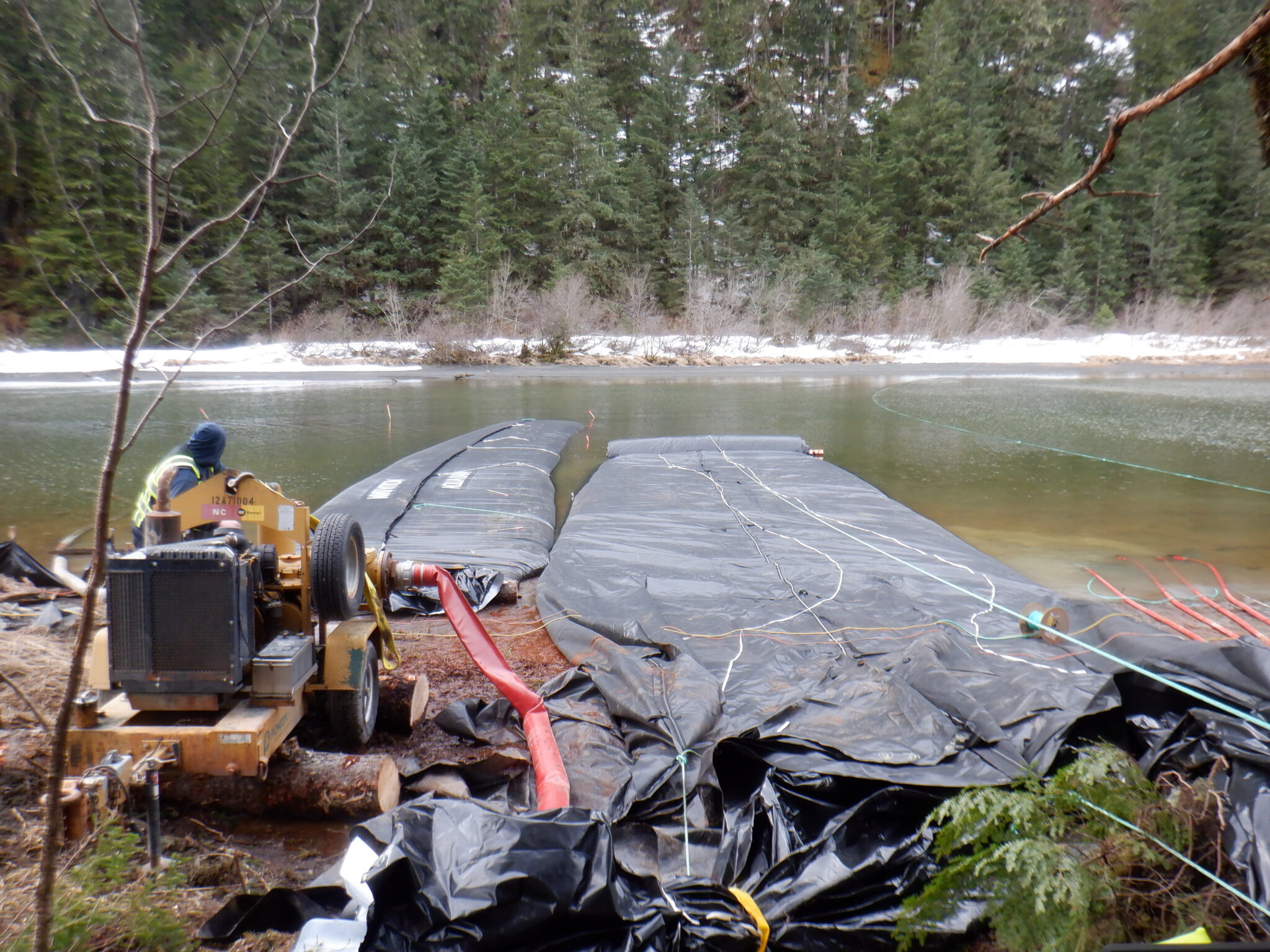 Eyak River Boat Ramp Installation Cordova, AK 2022 - AquaDam
