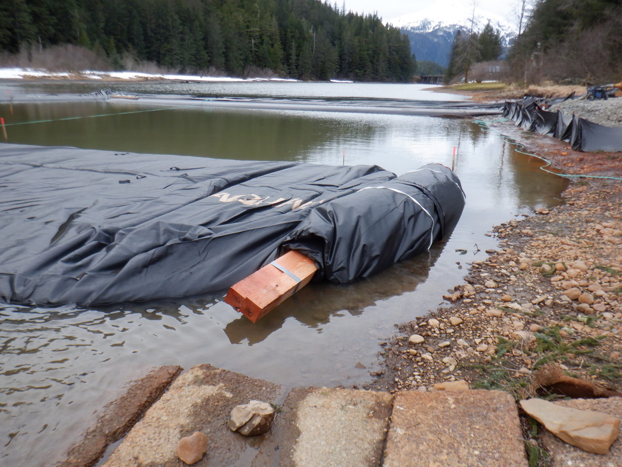 Eyak River Boat Ramp Installation Cordova, AK 2022 - AquaDam