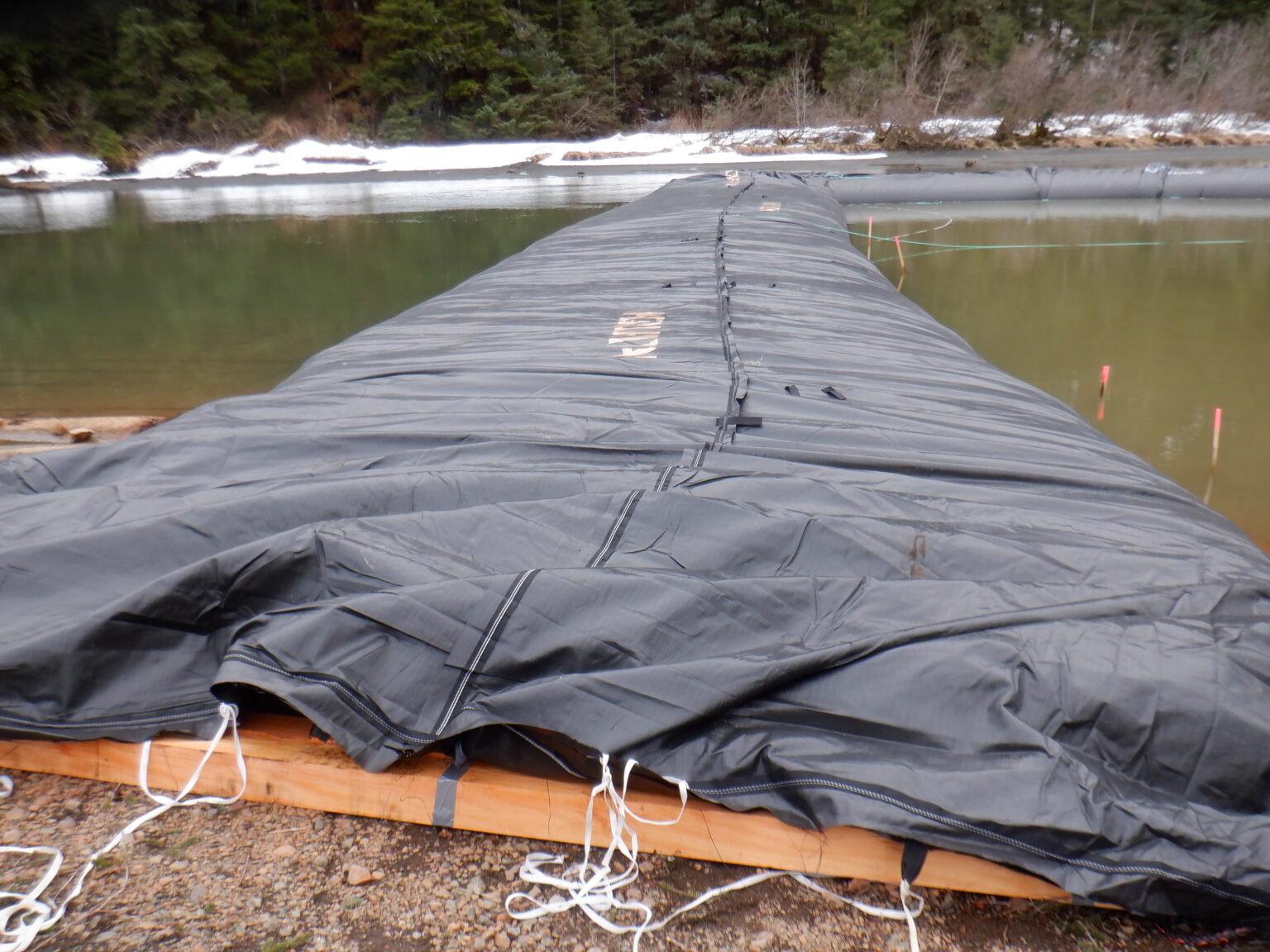 Eyak River Boat Ramp Installation Cordova, AK 2022 - AquaDam