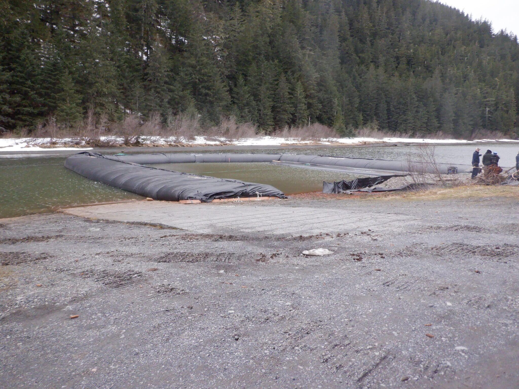 Eyak River Boat Ramp Installation Cordova, AK 2022 - AquaDam