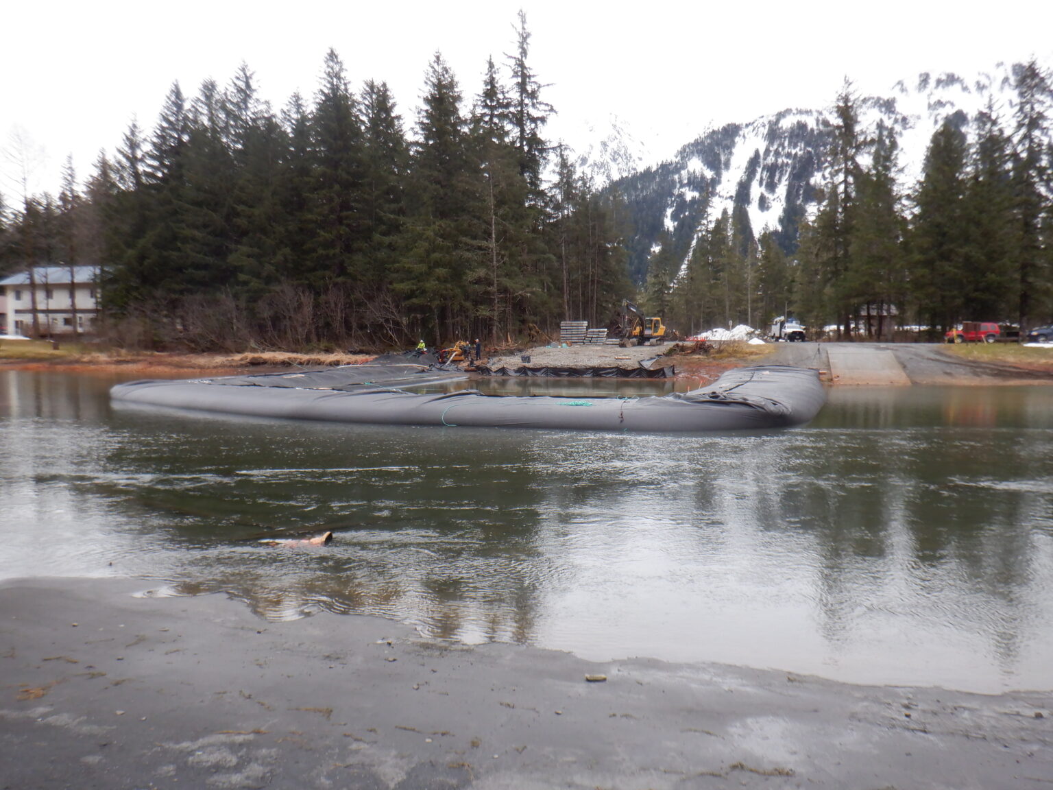 Eyak River Boat Ramp Installation Cordova, AK 2022 - AquaDam