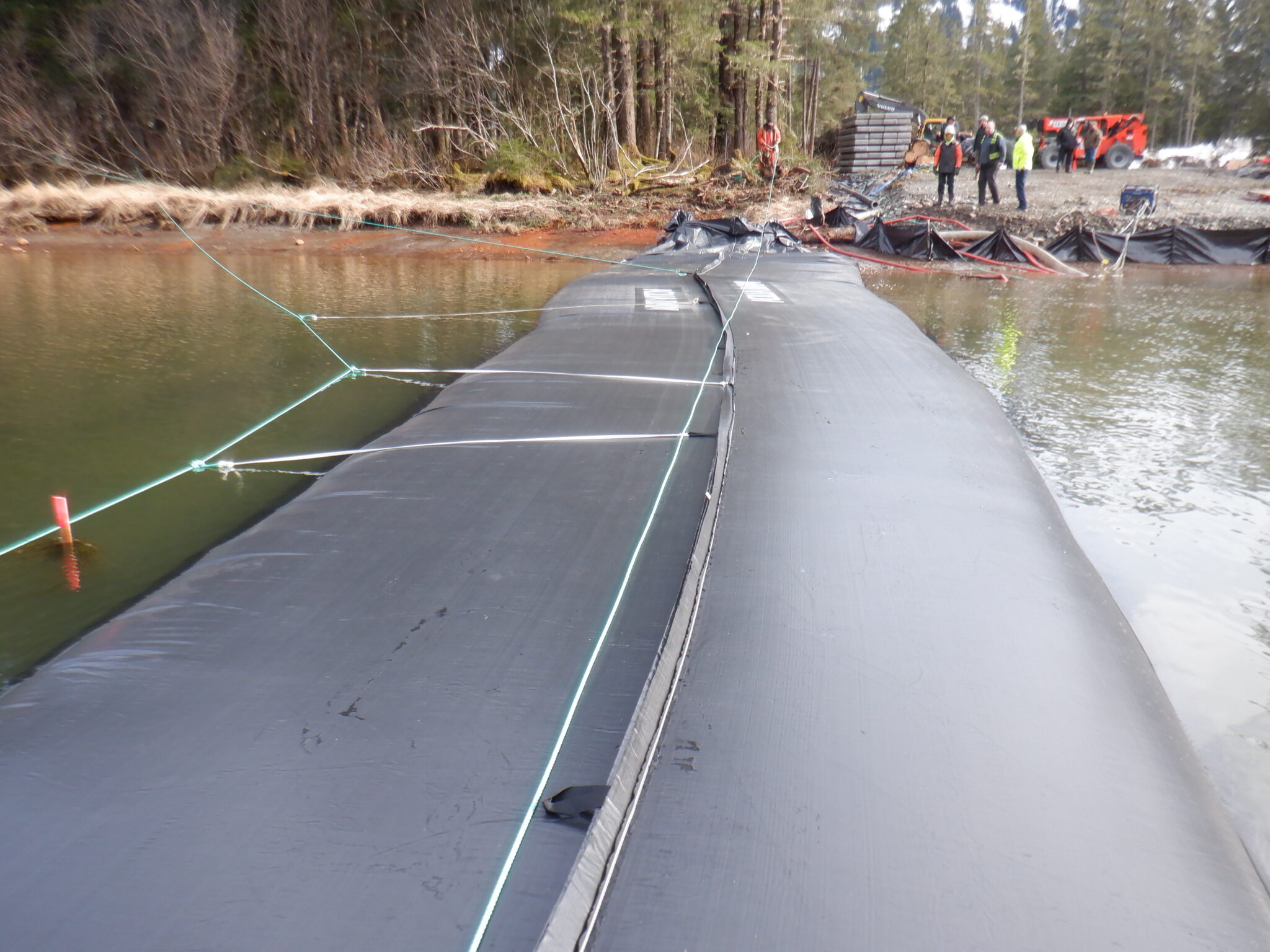 Eyak River Boat Ramp Installation Cordova, AK 2022 - AquaDam