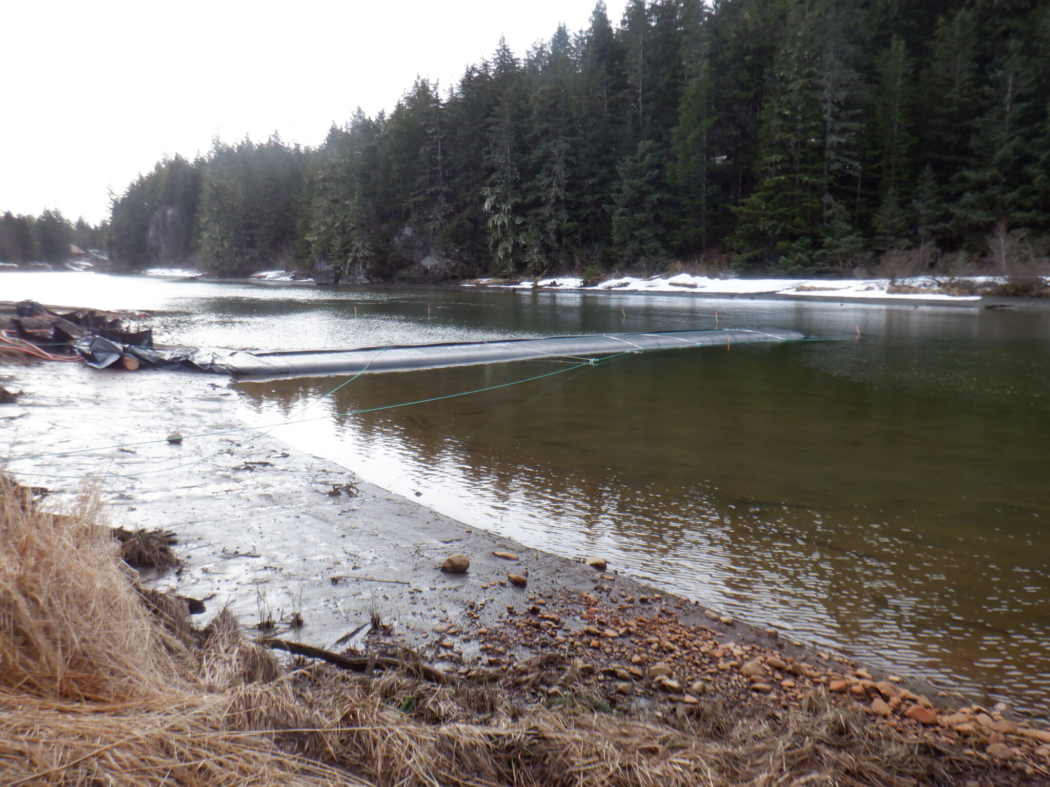 Eyak River Boat Ramp Installation Cordova, AK 2022 - AquaDam