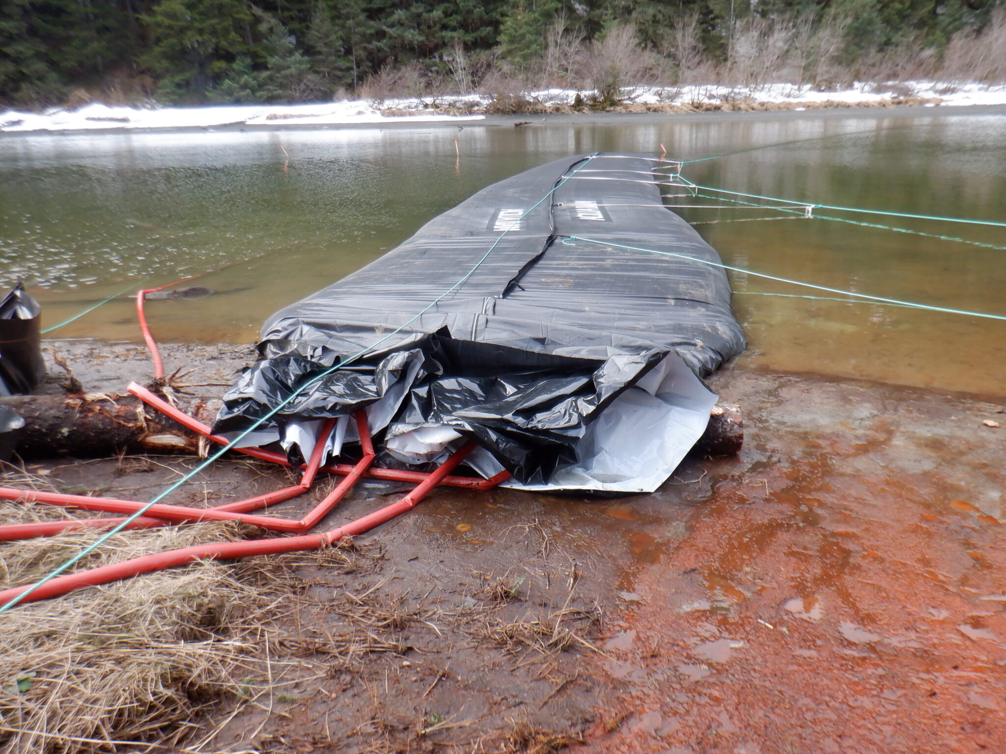 Eyak River Boat Ramp Installation Cordova, AK 2022 - AquaDam