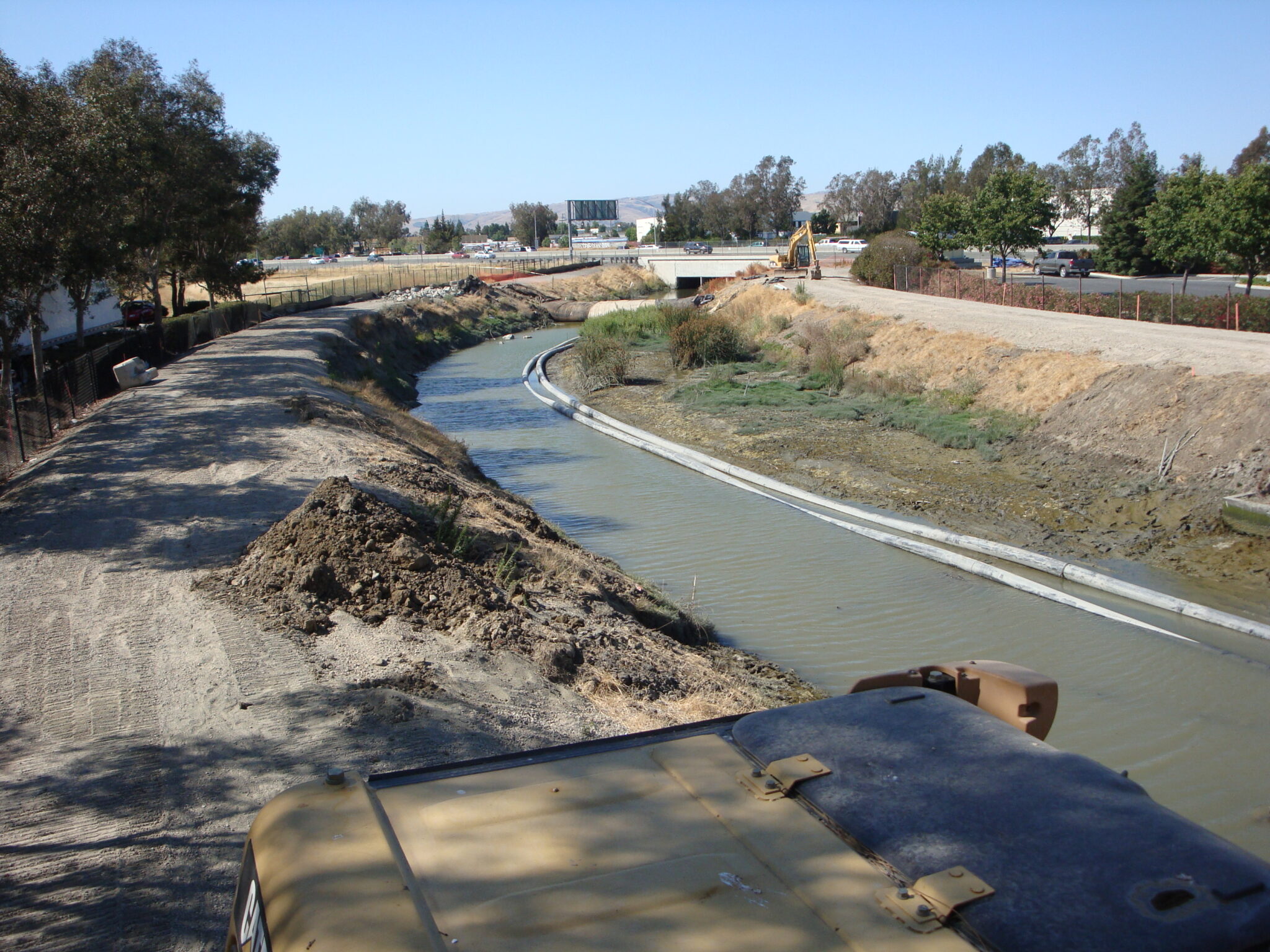 Canal Isolation, Flume Pipes Fremont, CA 2008 - AquaDam